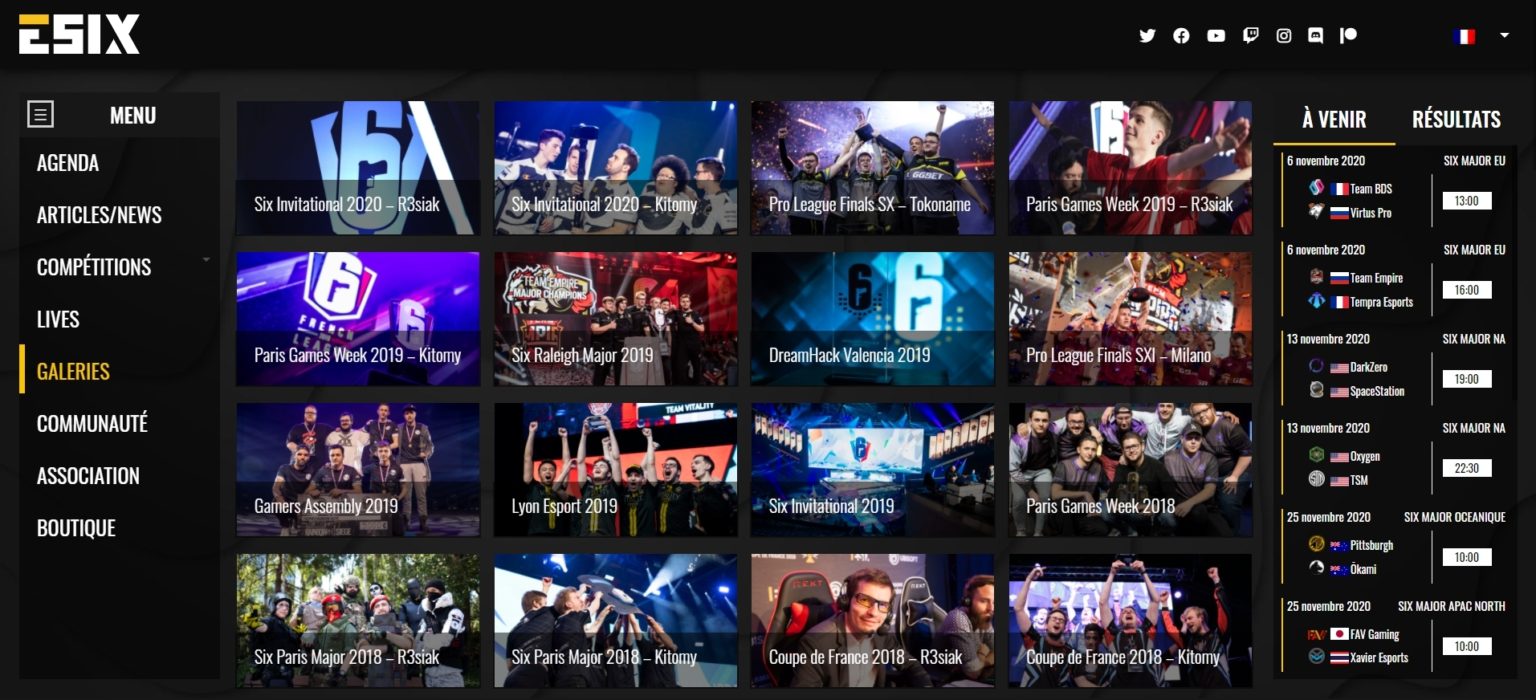 Guide du nouveau site ESIX ! - Esportsview